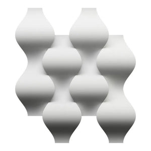 3D Gypsum Wall Panels - RAINDROP - DecorMania UK