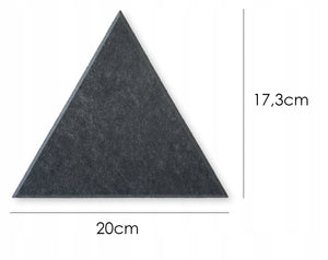 Decorative 3D PET Felt Wall Tiles - Triangle SMALL | Decormania UK