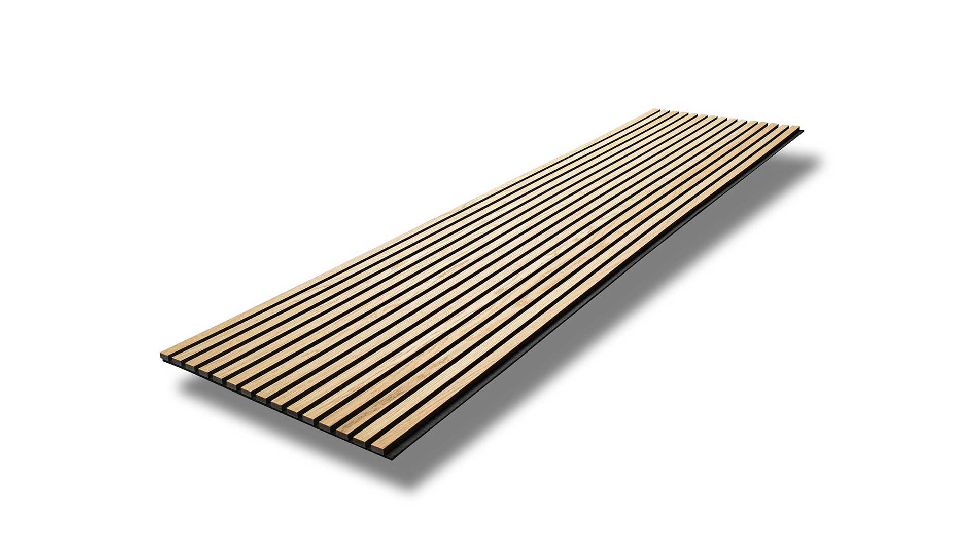 Acoustic Wood Slat Wall Panelling on felt 300 x 60 | DecorMania UK