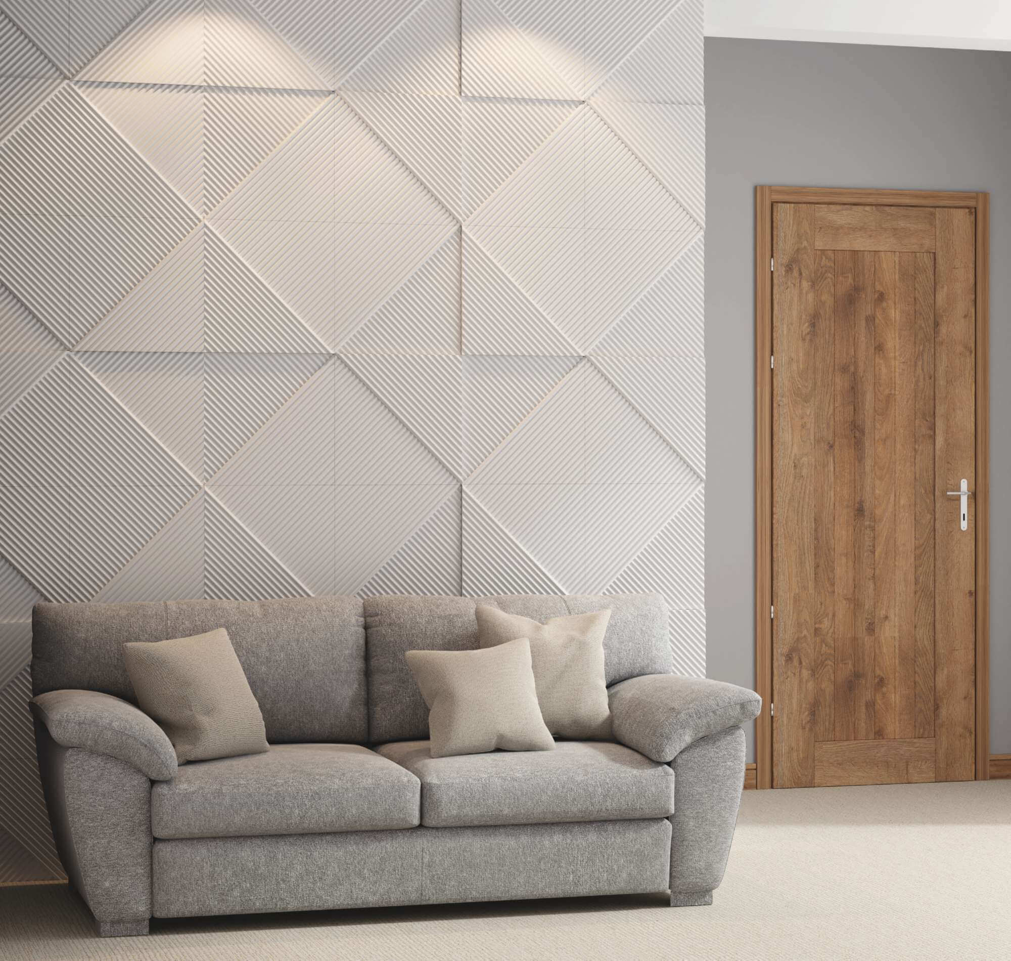 Hexa 3D Decorative Wall Panels - Polystyrene | DecorMania UK